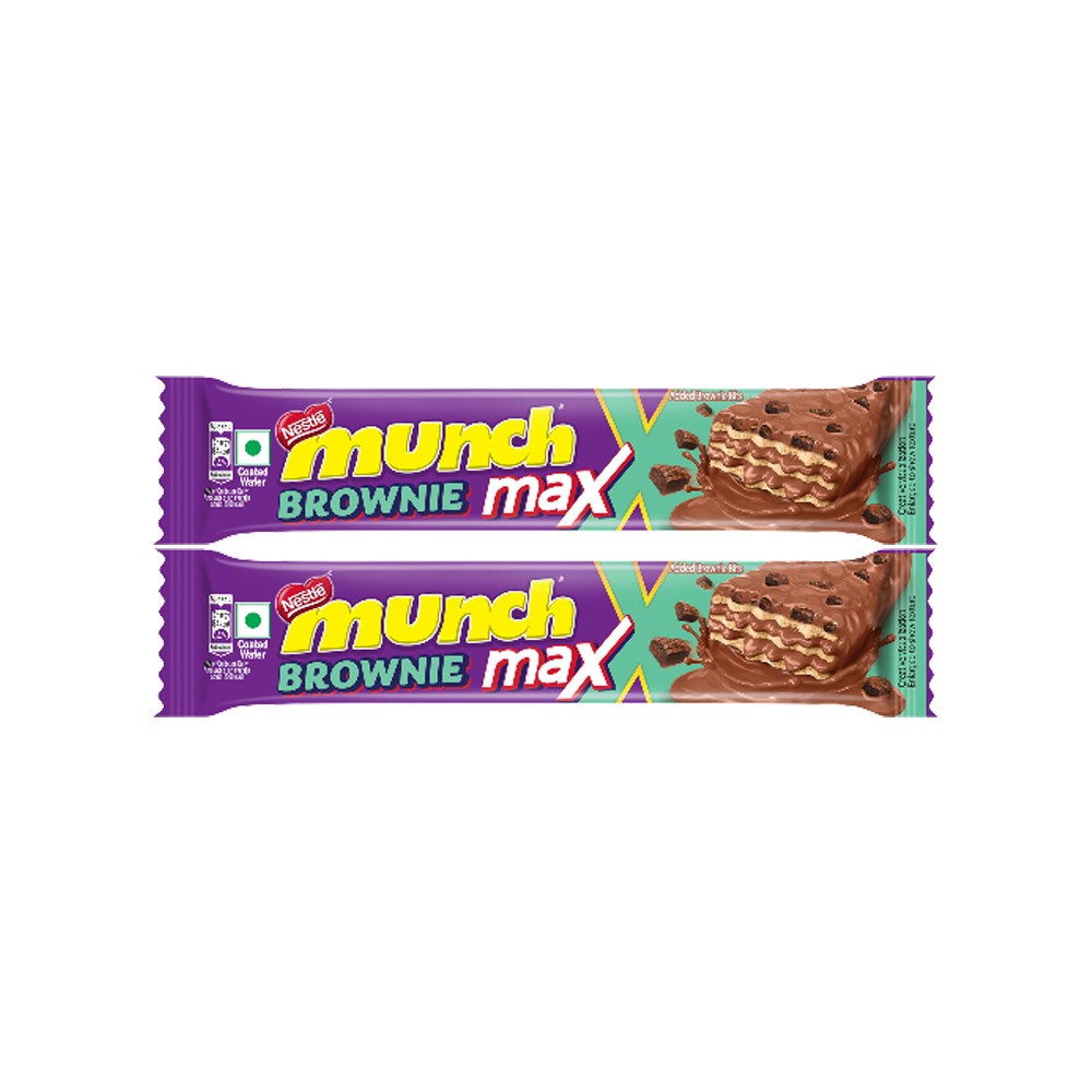Nestle Munch Brownie Max Choco Coated Wafer Chocolate - Pack of 2 Price ...