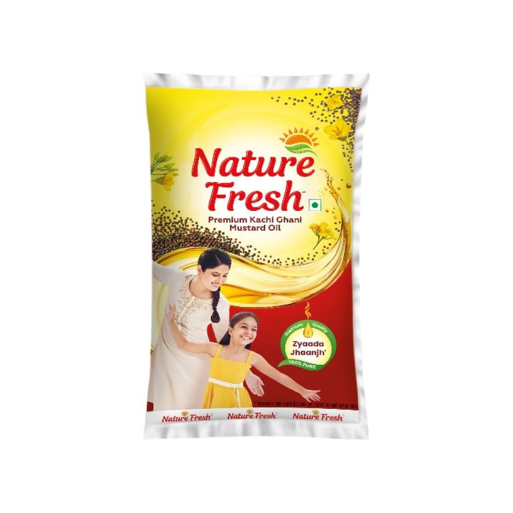 Nature Fresh Kachi Ghani Mustard Oil Price - Buy Online at ₹167 in India