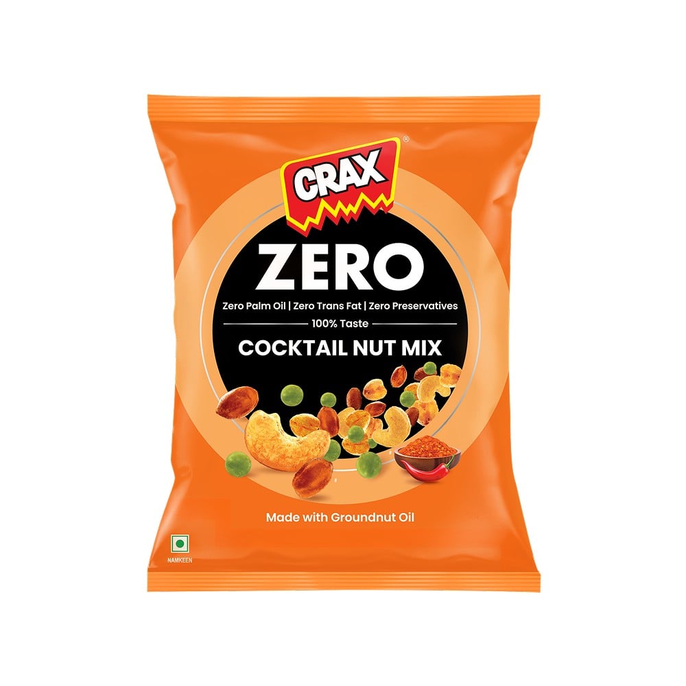 Crax Zero Cocktail Nut Mix - No Palm Oil Price - Buy Online at ₹100 in ...