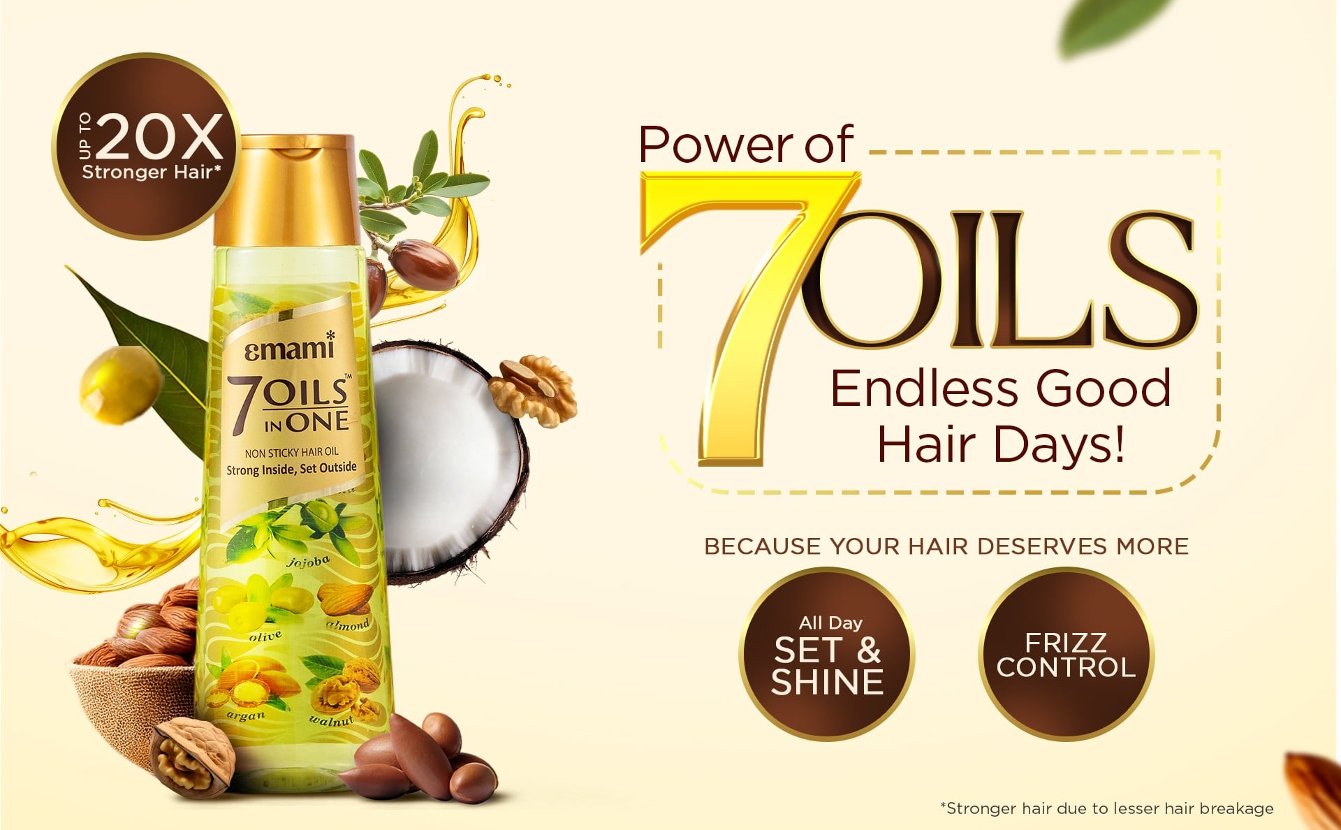 Emami 7 Oils in One Light & Non Sticky Hair Oil Price - Buy Online at ...