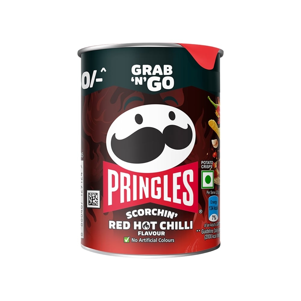Pringles Scorchin’ Red Hot Chilli Potato Chips Price - Buy Online at ...