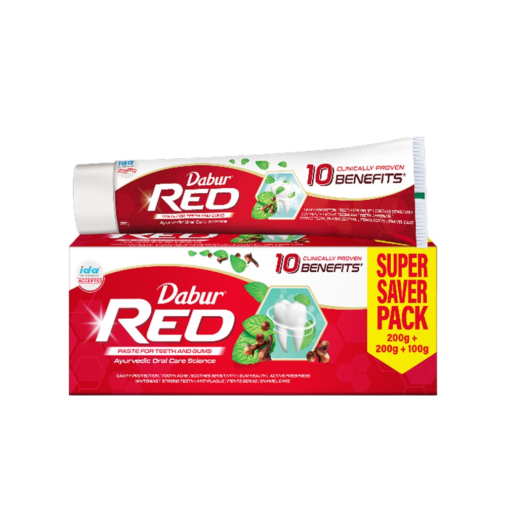 Dabur Red Herbal Toothpaste - Family Saver Pack Price - Buy Online at ...