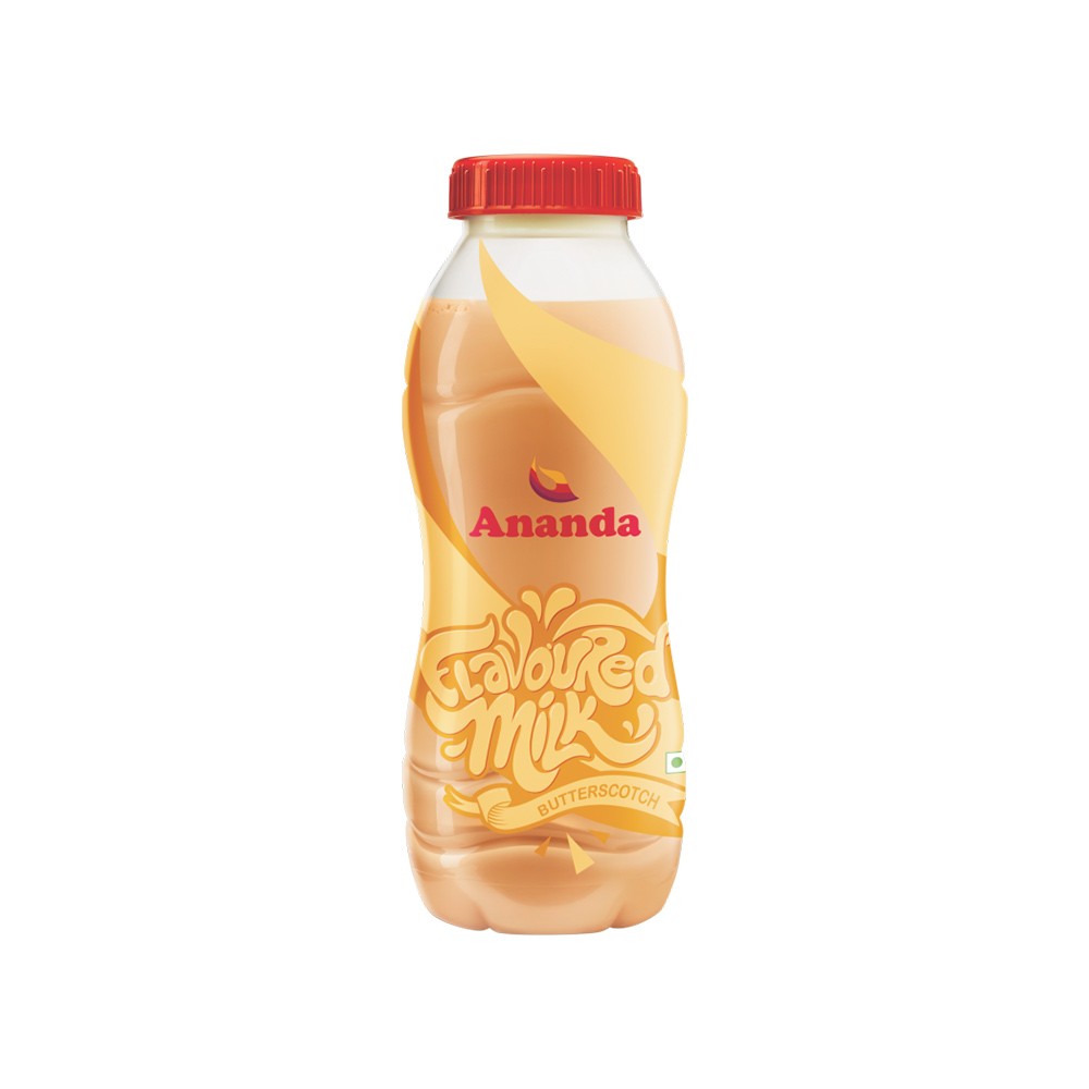 Ananda Butterscotch Flavoured Milk x 2 + Elaichi Flavoured Milk x 2 ...