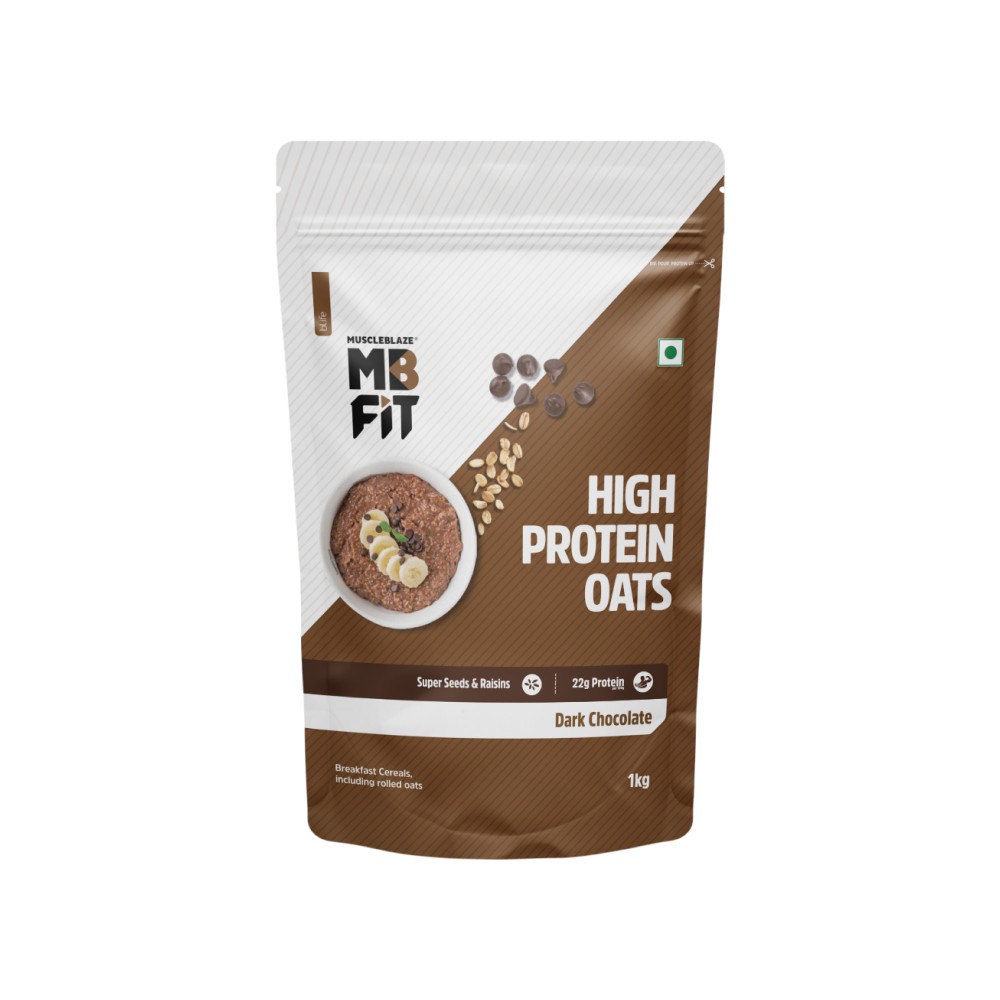 MuscleBlaze High Protein Oats (Dark Chocolate Flavour) Price - Buy ...
