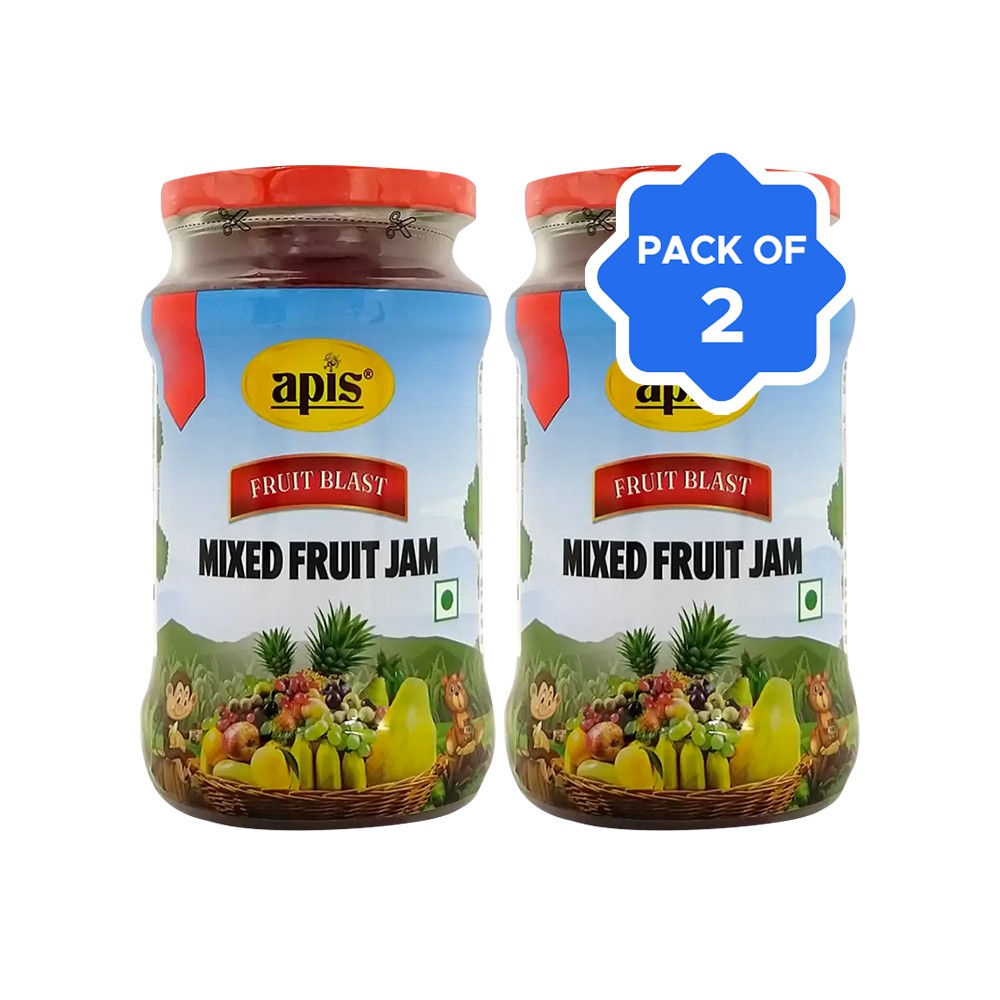 Apis Fruit Blast Mixed Fruit Jam - Buy 1 Get 1 Free - Pack of 2 Price ...