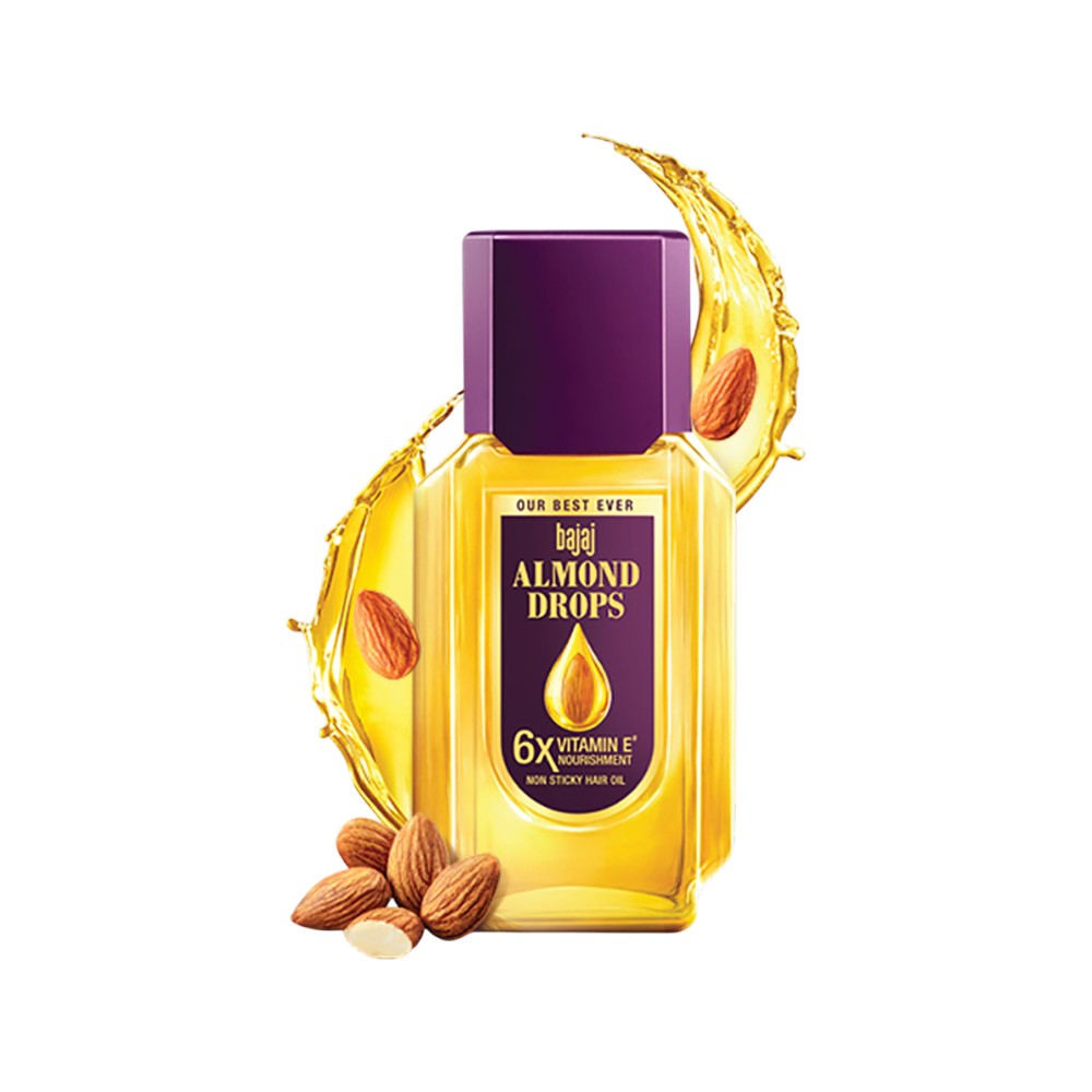 Bajaj Almond Drops Non-Sticky Hair Oil 95 ml Price - Buy Online at ₹75 ...