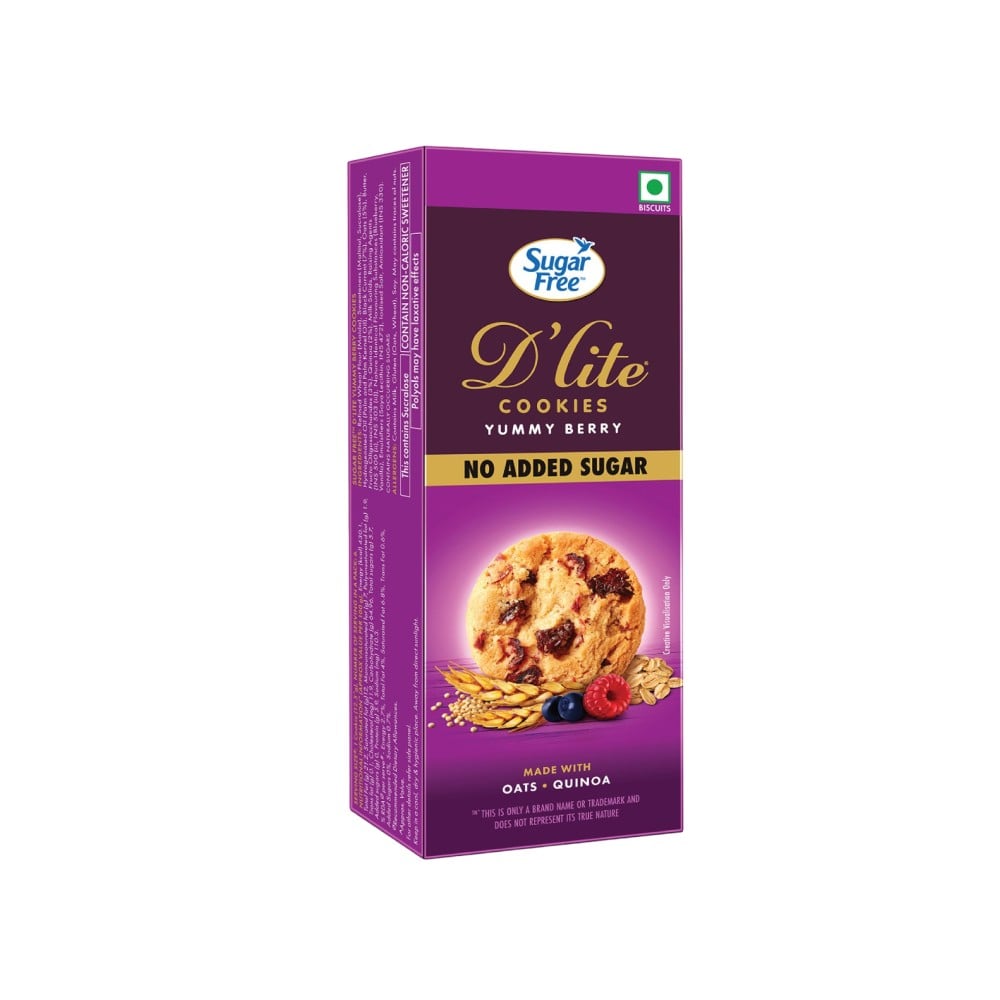Sugar Free D'Lite Yummy Berry Cookies Price - Buy Online at ₹58 in India