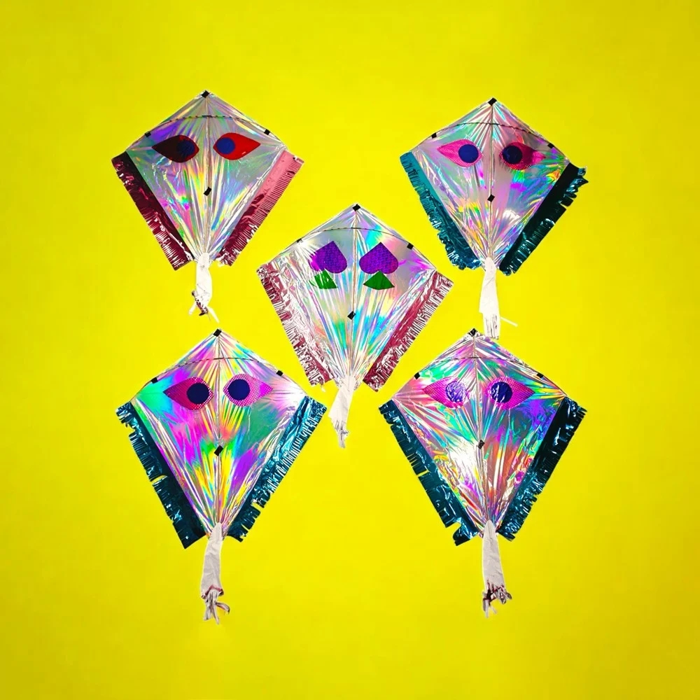Big Plastic Rocket Kite With Frills (Multicolour) - House Of Festivals ...