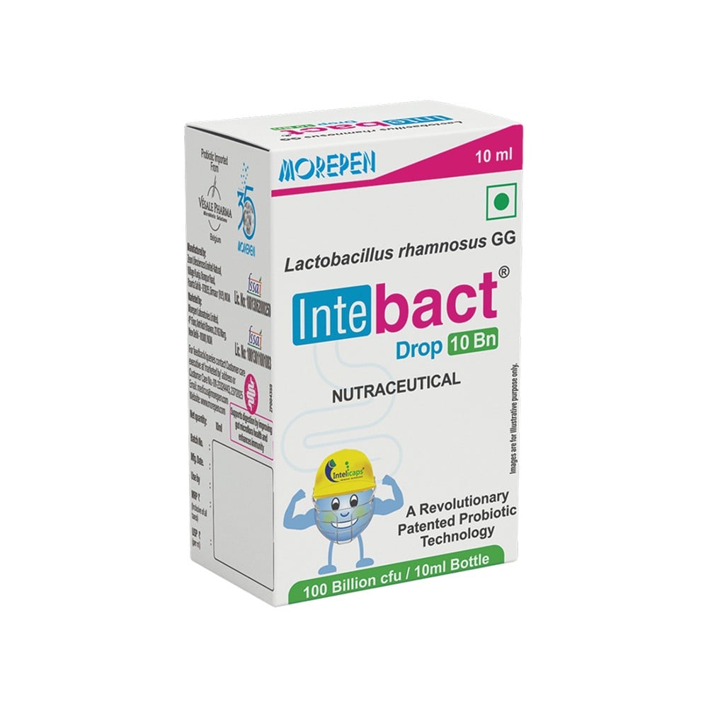 Dr. Morepen Intebact 10 billion Lactobacillus Rhamnosus GG Probiotics ...