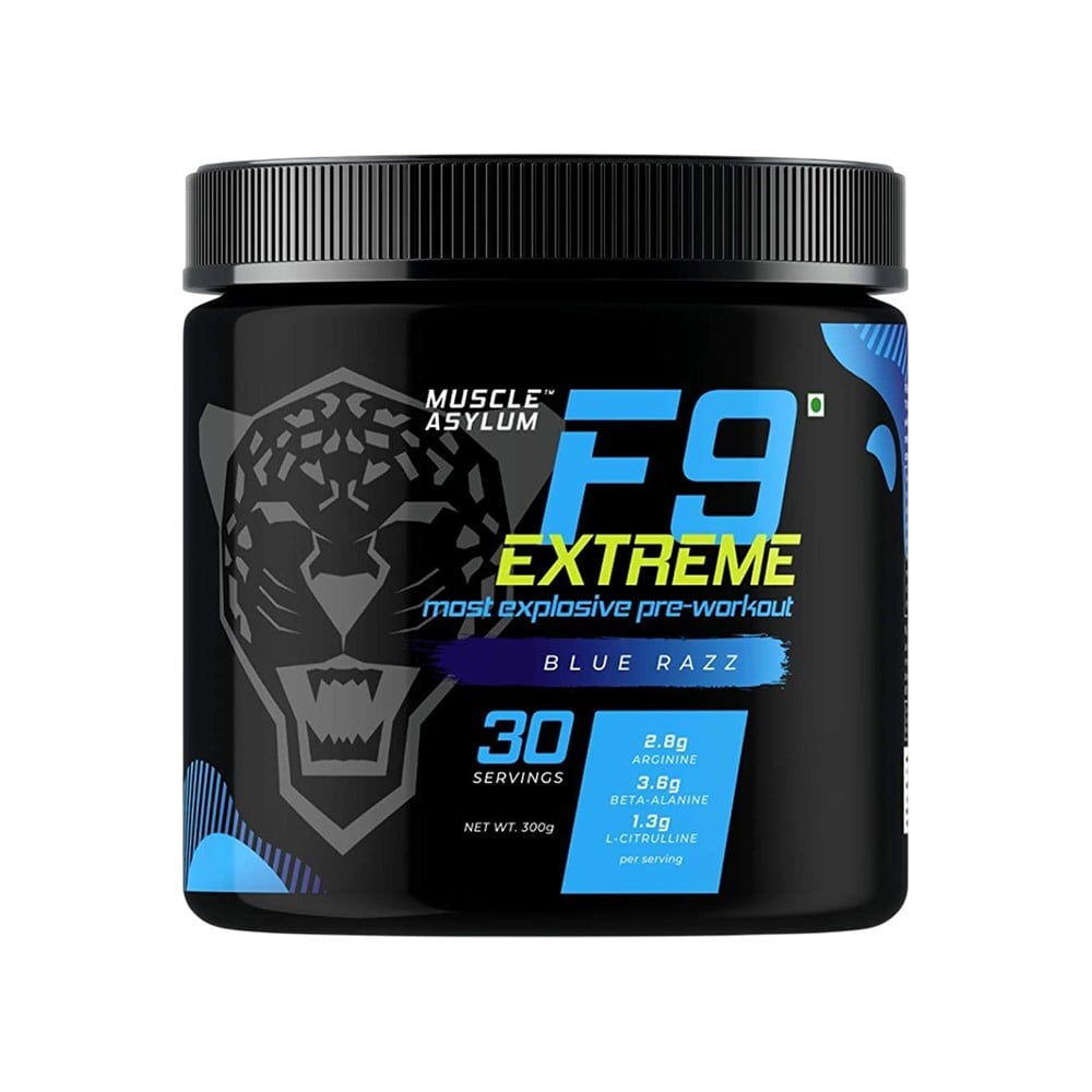 Muscle Asylum F9 Extreme Pre Workout (Blue Razz) Price - Buy Online at ...