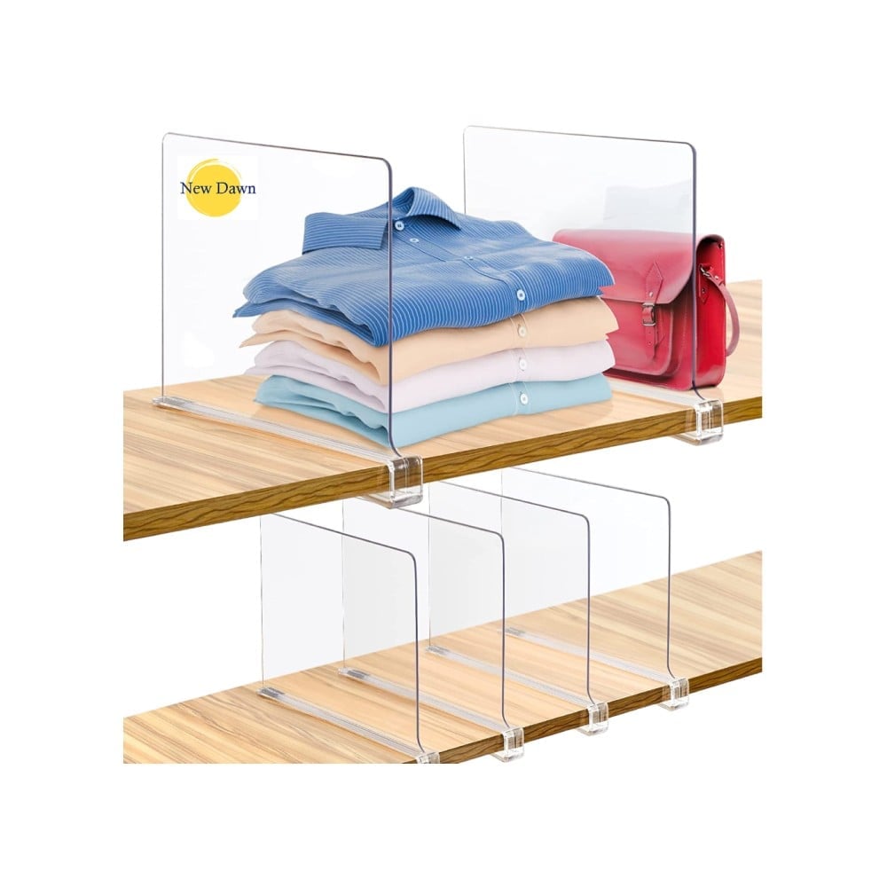 New Dawn Acrylic Acrylic Shelf Divider Storage Organiser Price - Buy ...