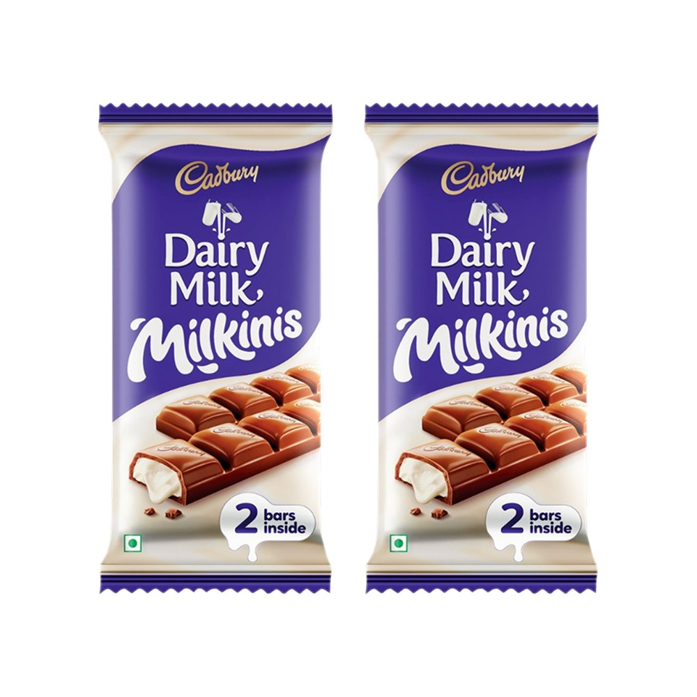 Cadbury Dairy Milk Milkinis Milk Chocolate Bar - Pack of 2 Price - Buy ...