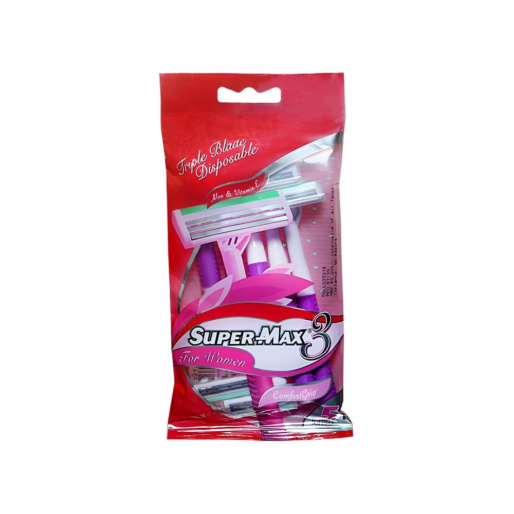 Super-Max Triple Blade Disposable Women's Razor Price - Buy Online at ...