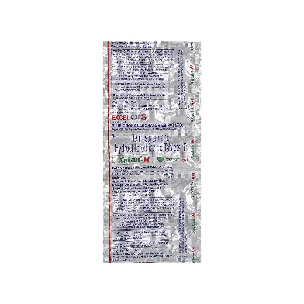 Xstan H Strip of 15 Tablets Price - Buy Online at ₹79 in India