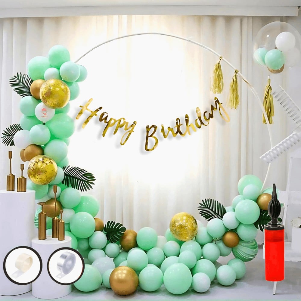 Happy Birthday Decoration Kit for Kids with Balloon Pump by Hemito ...