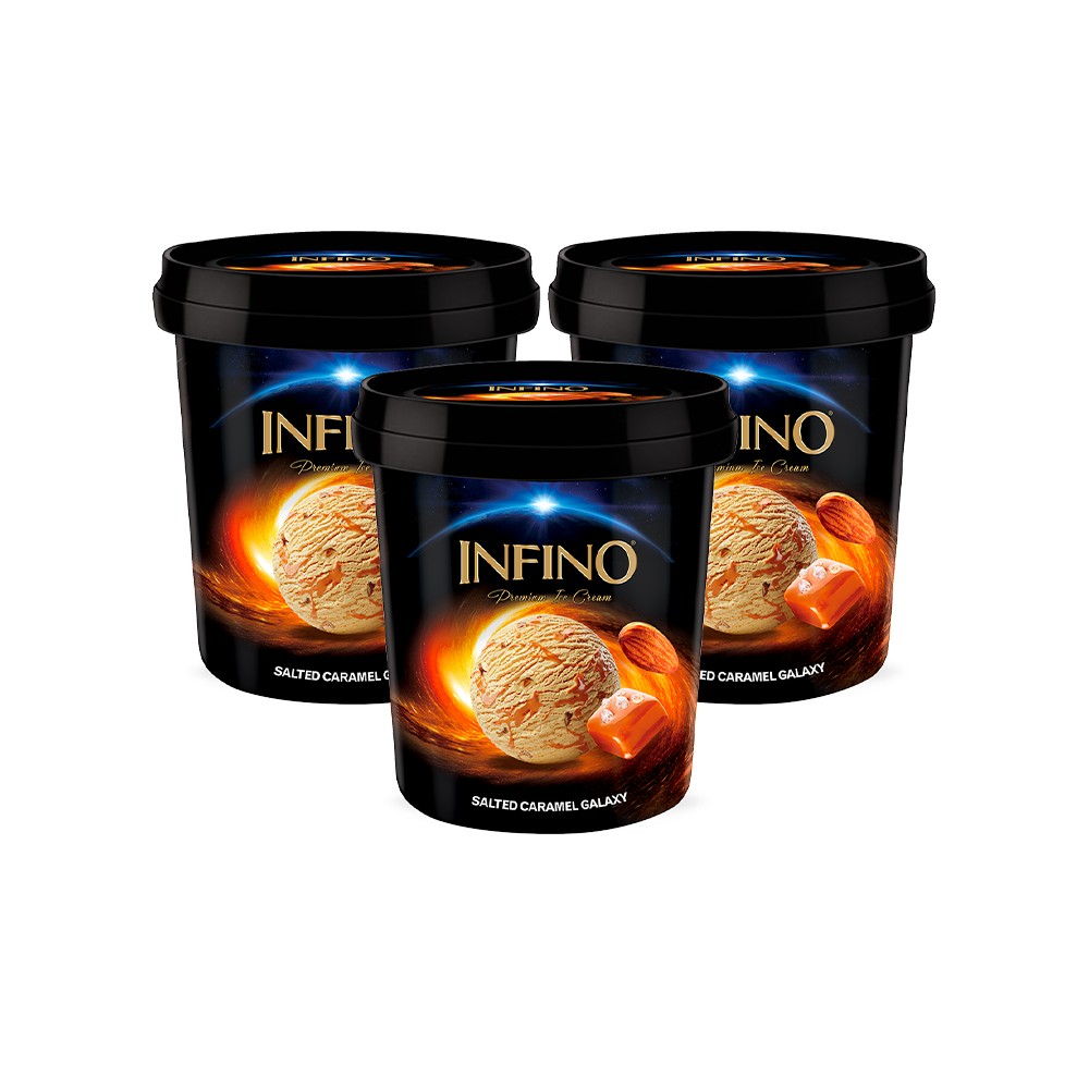 Infino Salted Caramel Galaxy Ice Cream Cup - Pack of 3 Price - Buy ...