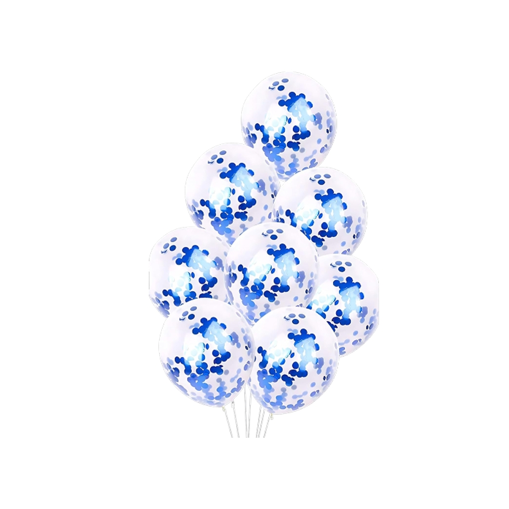 Blue Glitter Confetti Balloons by Birthday Popper Price - Buy Online at ...