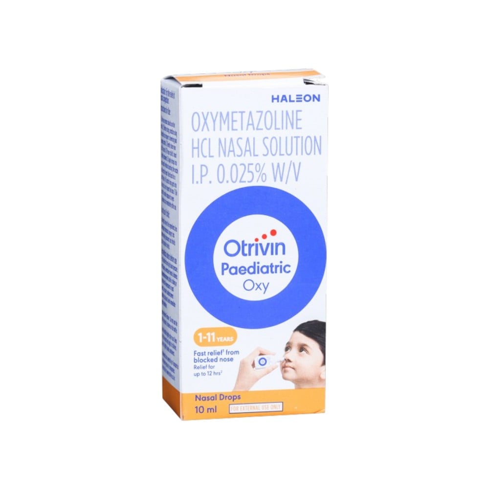 Otrivin Paediatric Oxy Fast Relief From Blocked Nose Nasal Drops 10 Ml ...