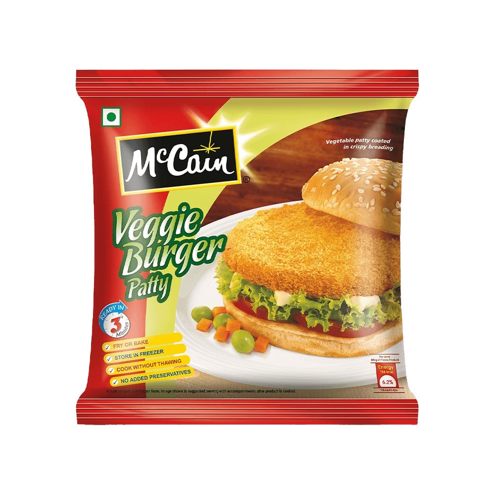 McCain Veg Burger Patty (Frozen) Price - Buy Online at ₹150 in India