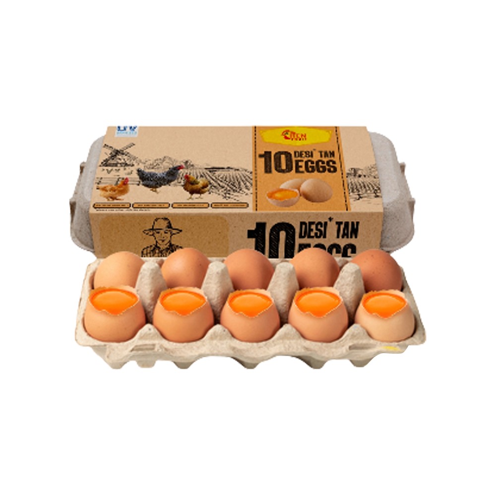 Hen Fruit -10 Desi Tan Speciality Eggs Price - Buy Online at Best Price ...