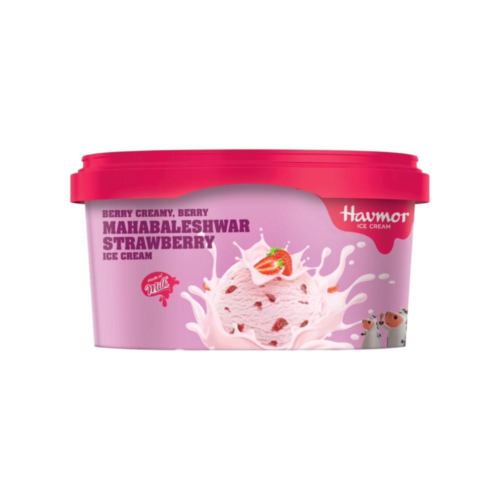 Havmor Mahabaleshwar Strawberry Ice Cream Tub Price - Buy Online at ...