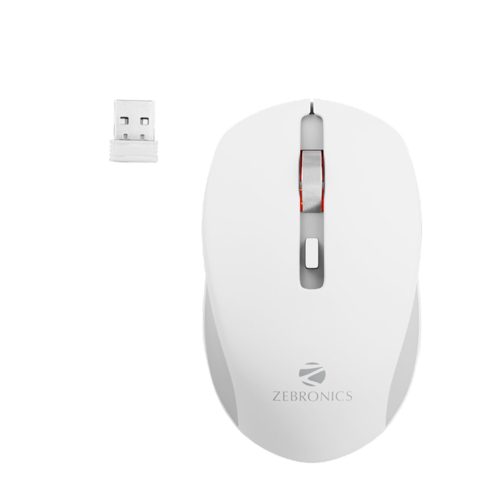 Zebronics Jaguar Wireless Mouse (White) Price - Buy Online at ₹299 in India