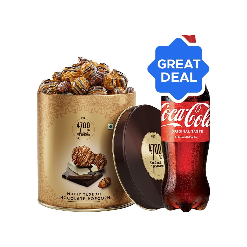 Coca-Cola Cola Soft Drink (750 ml) + 4700BC Nutty Tuxedo Chocolate ...