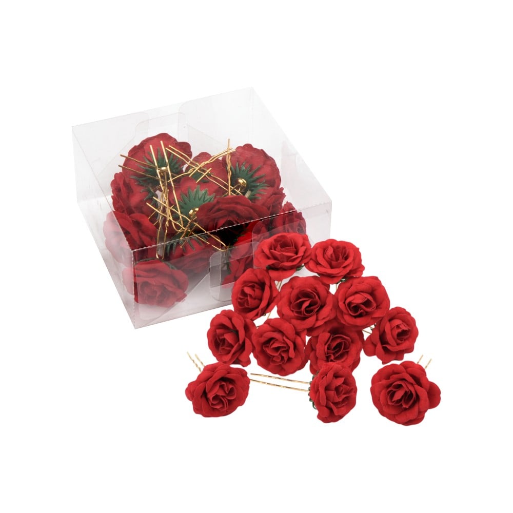 Aarunya Creations Rose Juda Hair Pin (Red) Price - Buy Online at Best ...