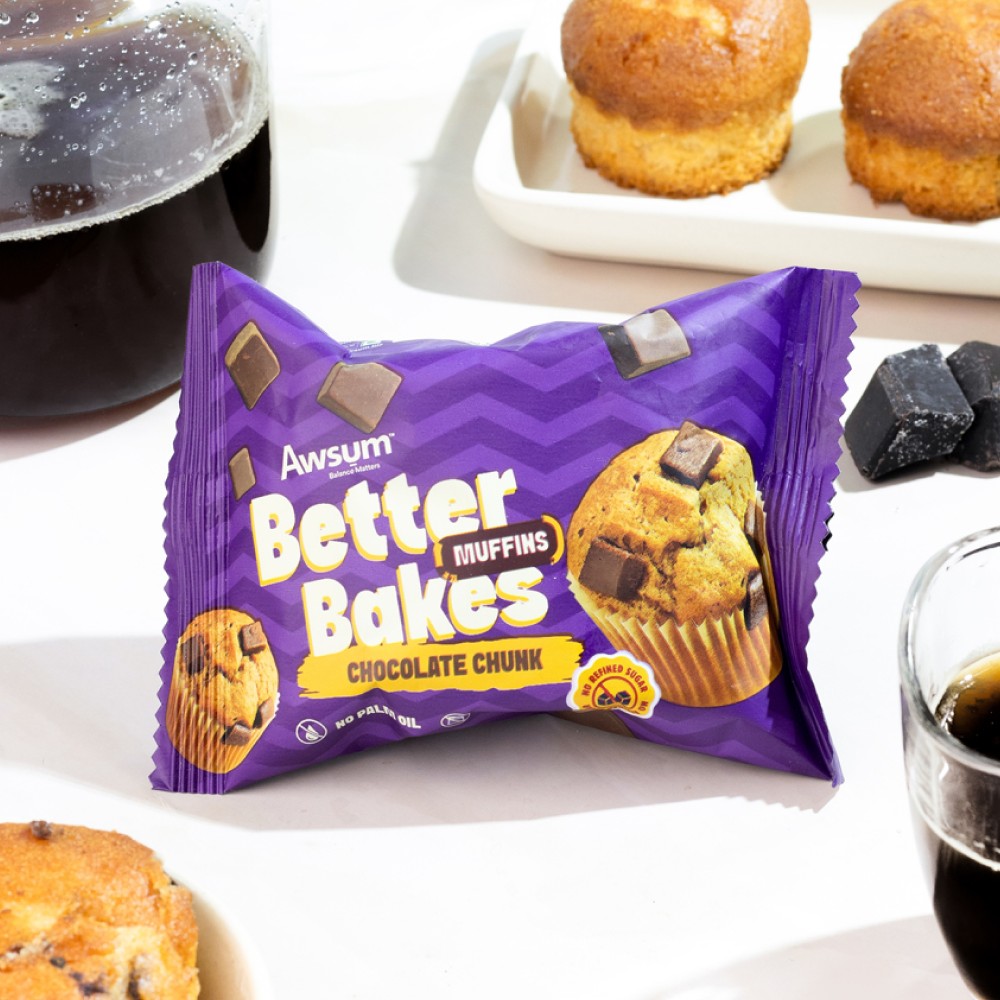 Awsum Better Bakes Chocolate Chunk Muffin Price - Buy Online at ₹35 in ...