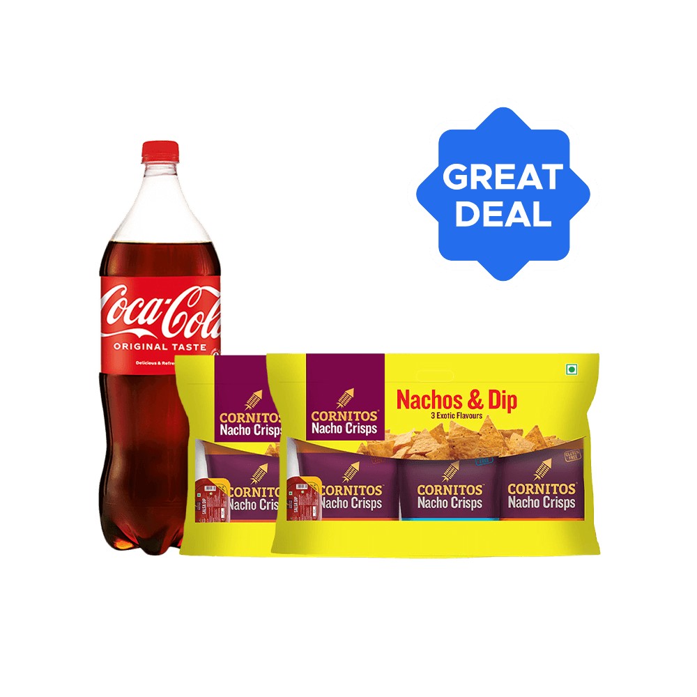 Coca-Cola Cola Soft Drink + Cornitos Nachos & Salsa Combo x 2 Combo ...