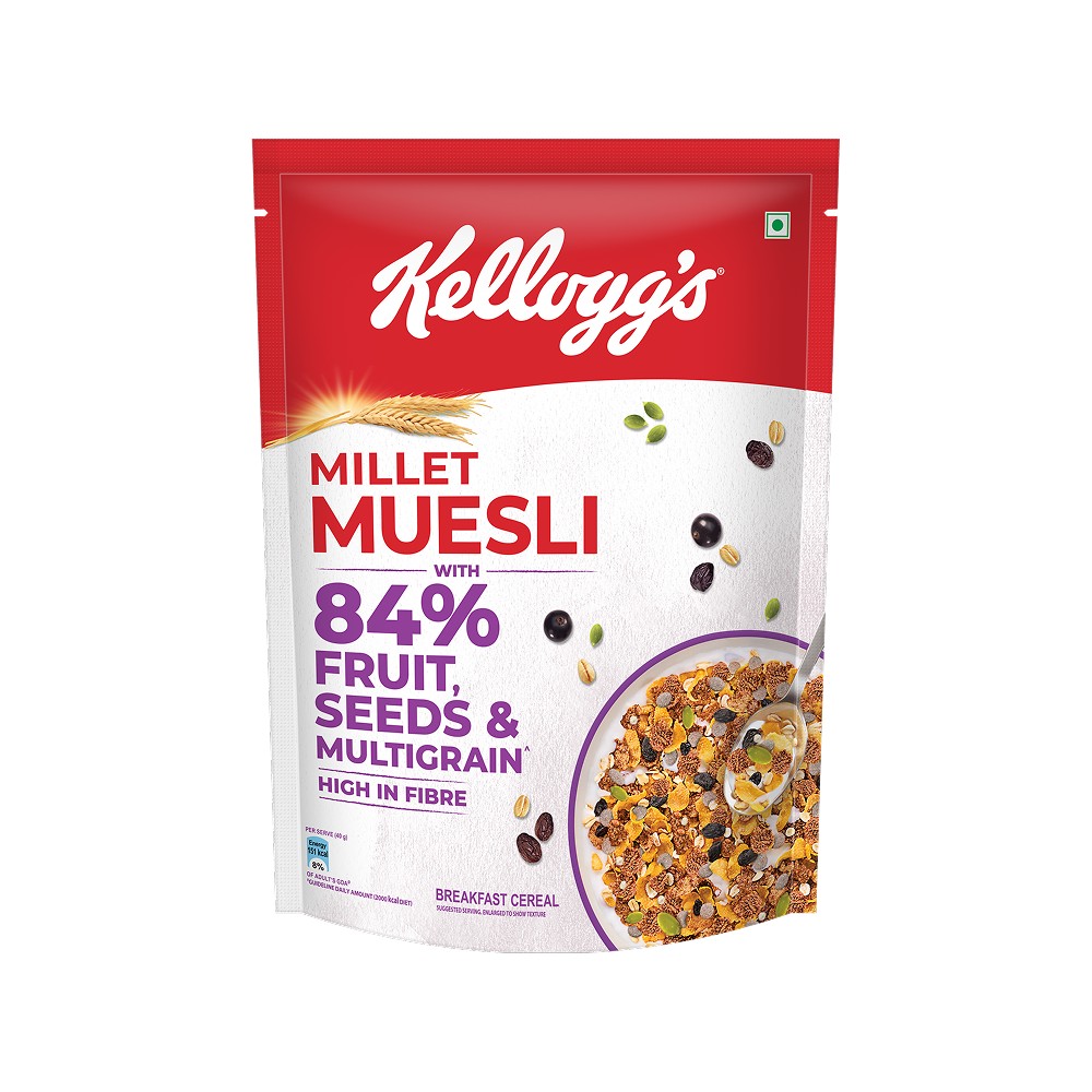 Kellogg's Millet Breakfast Cereal Muesli Price - Buy Online at ₹179 in ...