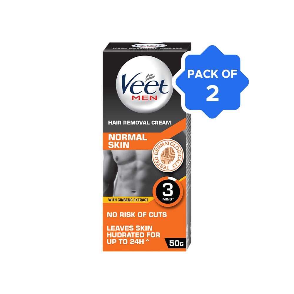 Veet Men's Hair Removal Cream (Normal Skin) - Pack of 2 Price - Buy ...