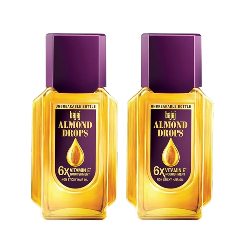Bajaj Almond Drops Non-Sticky Hair Oil 185 ml - Pack of 2 Price - Buy ...