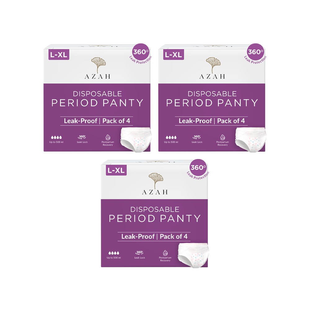Azah Leak Proof Period Panty - Pack of 3 Price - Buy Online at Best ...