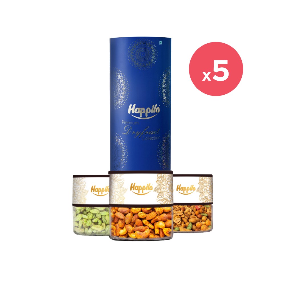 Happilo Celebration Dry Fruits Gift Pack - Pack of 5 Price - Buy Online ...