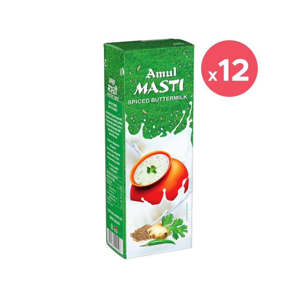 Amul Masti Spiced Salted Buttermilk - Pack of 12 Price - Buy Online at ...
