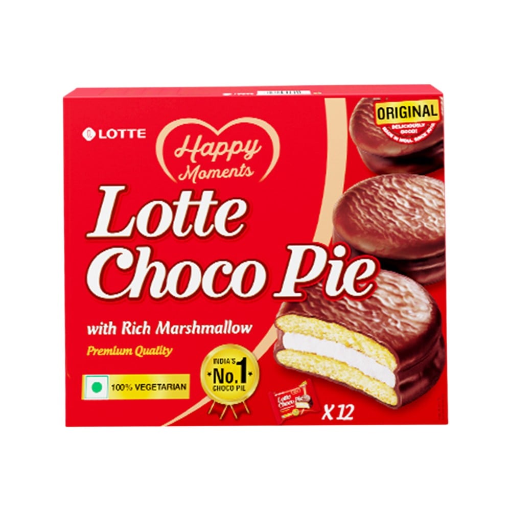 Lotte Choco Pie - 12 units Price - Buy Online at ₹151 in India