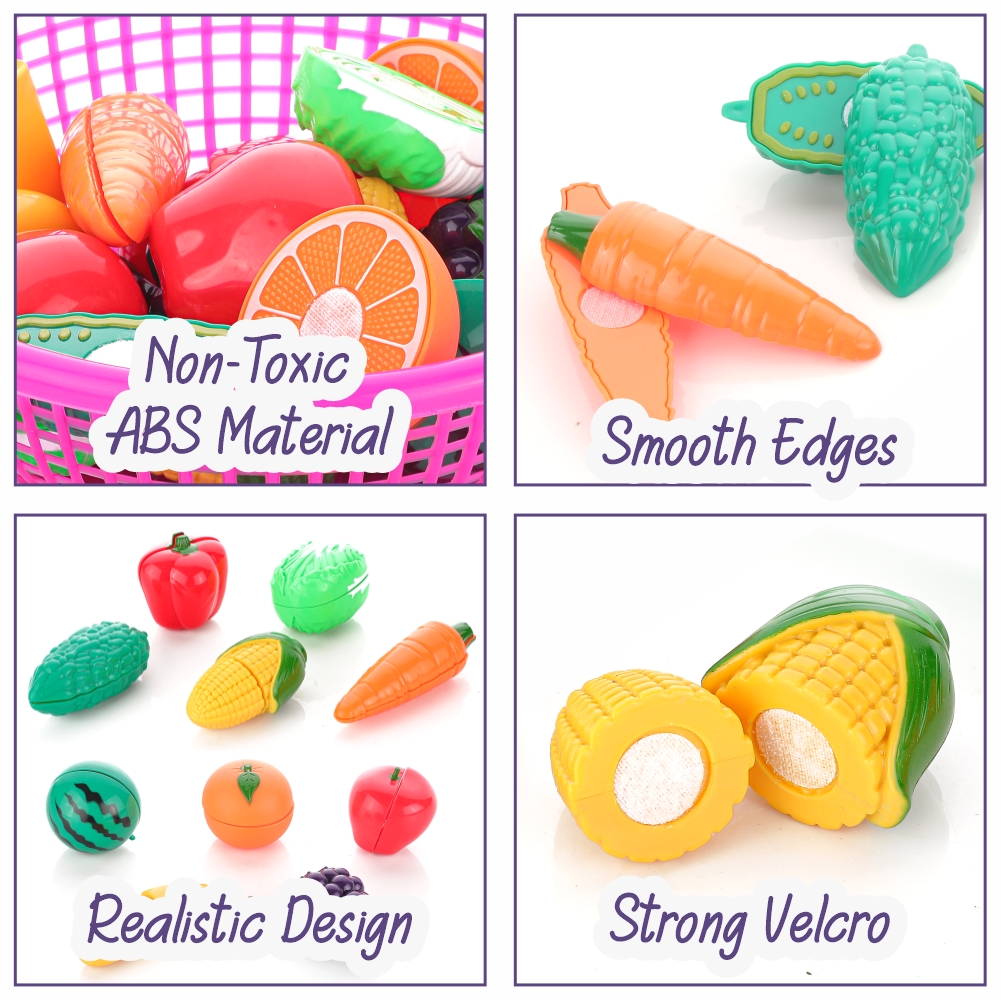Chanak Fruits & Vegetables Kitchen Play Set (Multicolour) Price - Buy ...