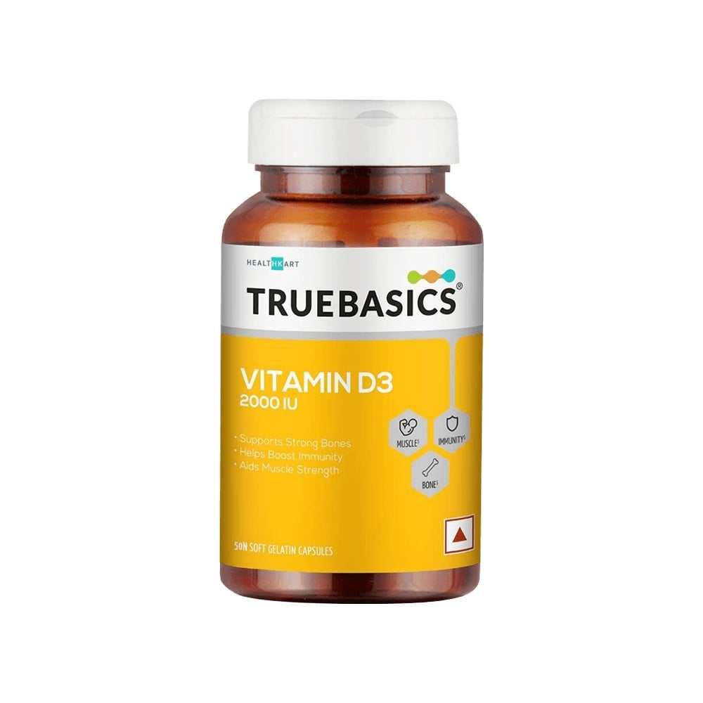 TrueBasics Vitamin D 3 Capsule (2000 IU) Price - Buy Online at Best ...