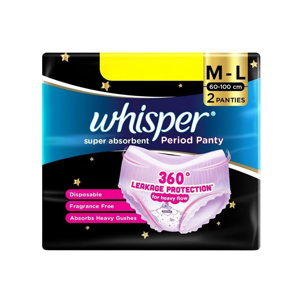 Whisper Super Absorbent Period Panty Price - Buy Online at Best Price ...