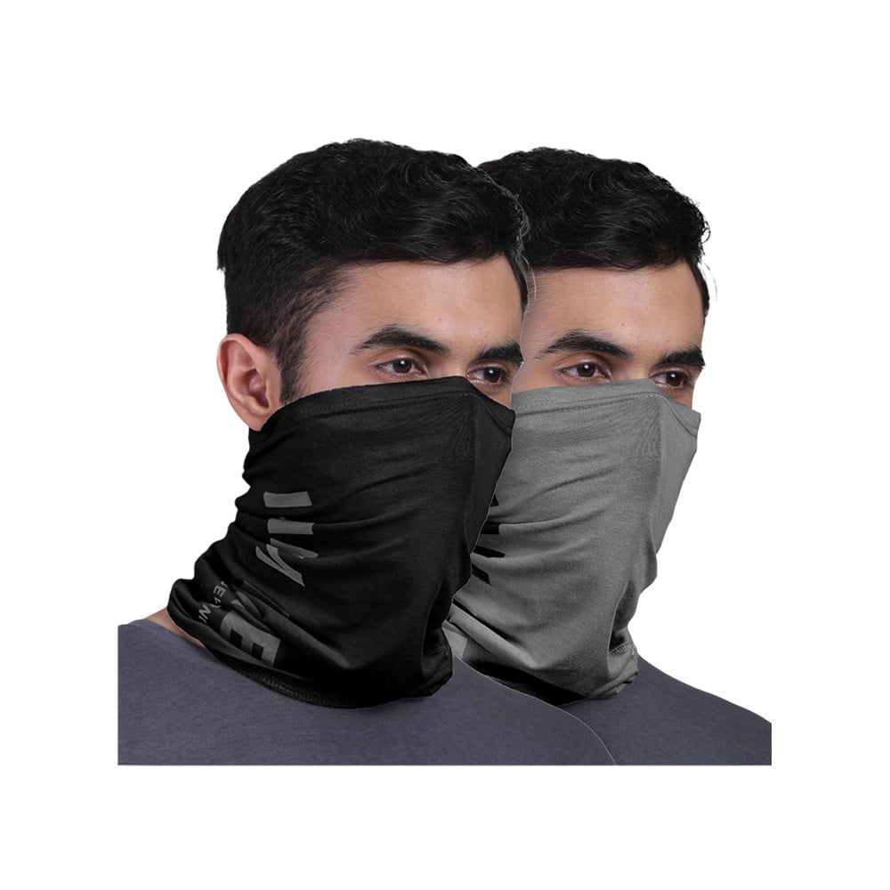Freecultr Printed Bandana Masks (Black, Grey) Price - Buy Online at ...