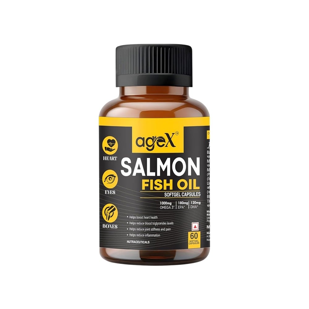 Agex Salmon Fish Oil Softgel Capsules Price - Buy Online at Best Price ...