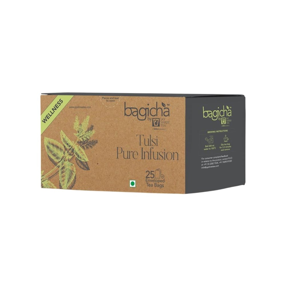 Bagicha By Jay Shree Tea Tulsi Pure Herbal Infusion Bags Price - Buy ...