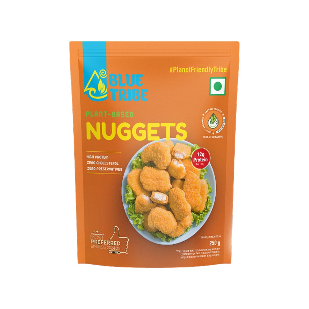 Blue Tribe Foods Plant Based Nuggets Price - Buy Online at Best Price ...
