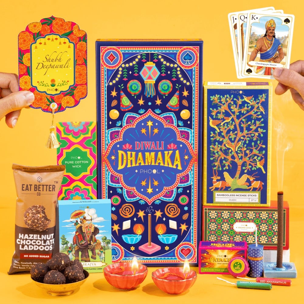 Diwali Dhamaka Gift Box by Phool Price - Buy Online at Best Price in India