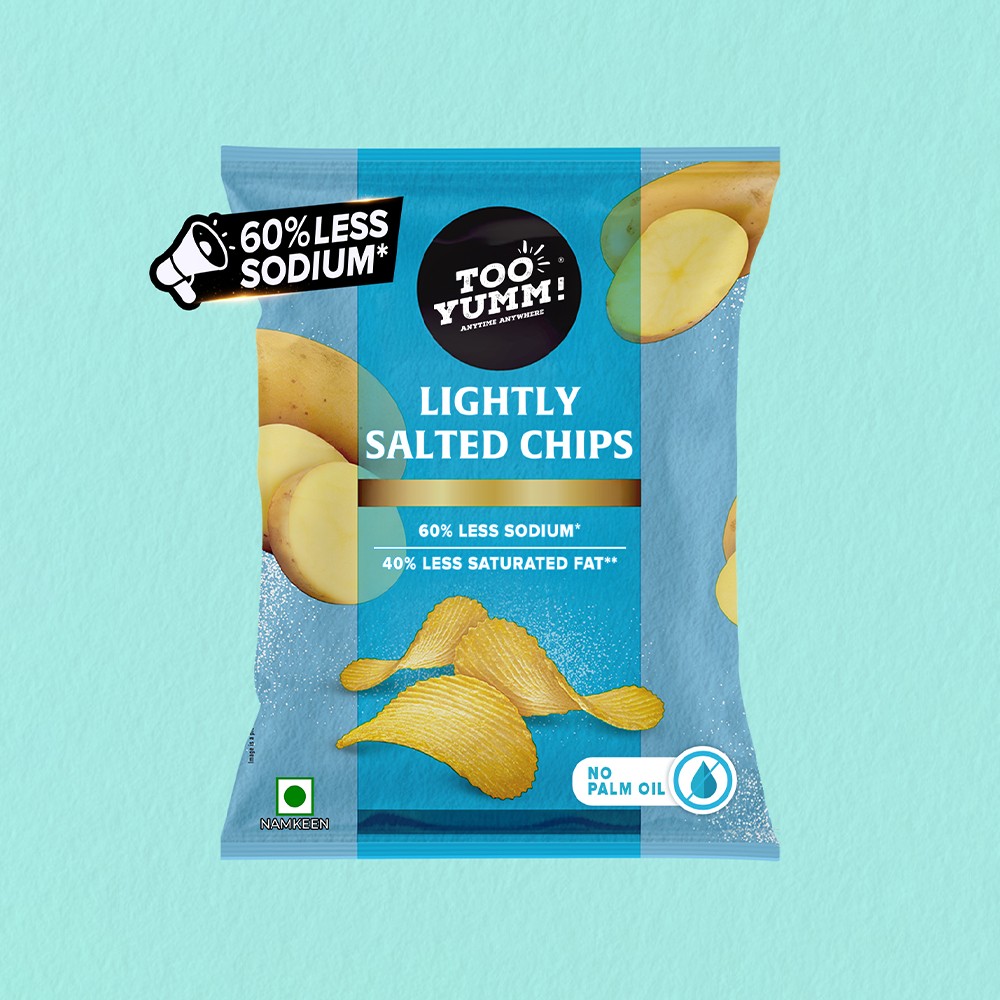 Too Yumm 60% less Sodium Light Salt Potato Chips Price - Buy Online at ...