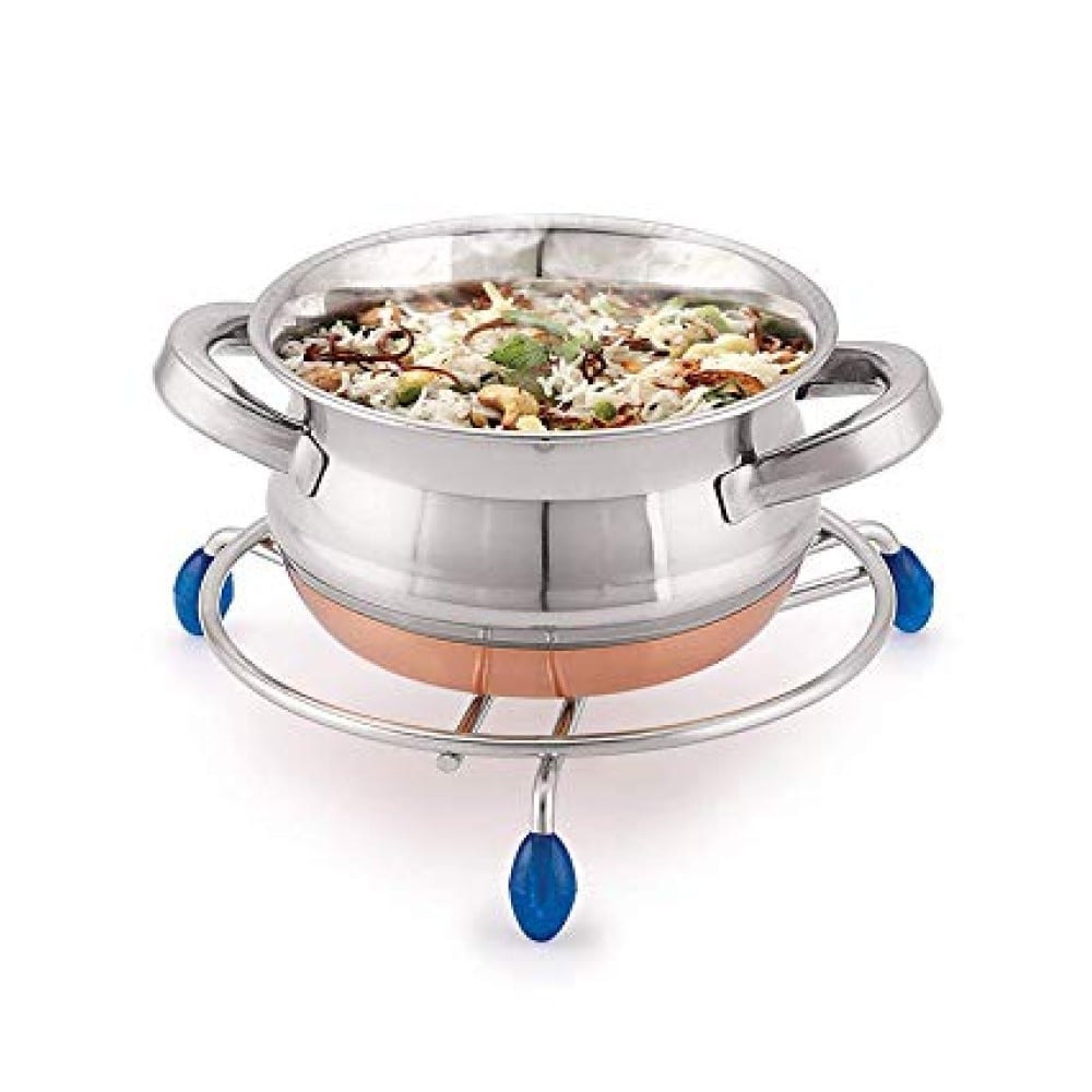 HAZEL Steel Trivet Hot Pot Stand with Silicone Grip, 17.5 cm Price ...