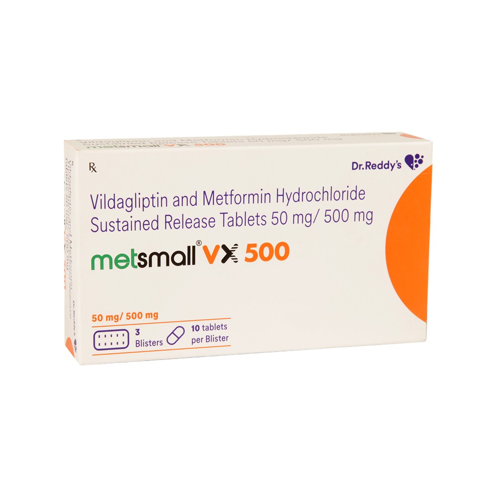 Metsmall VX 500mg Strip Of 10 Tablets Price - Buy Online at ₹165 in India