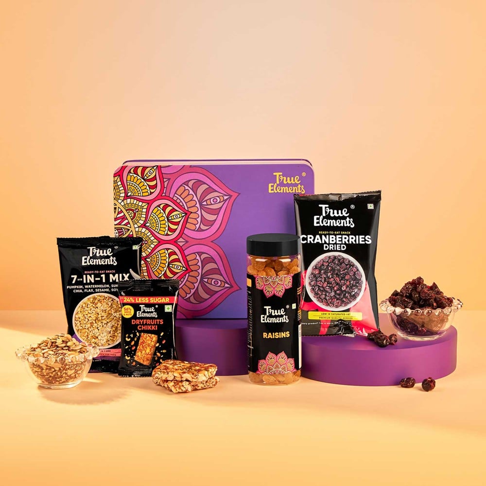 True Elements Festive Delights Dry Fruits Gift Pack Delight Hamper ...
