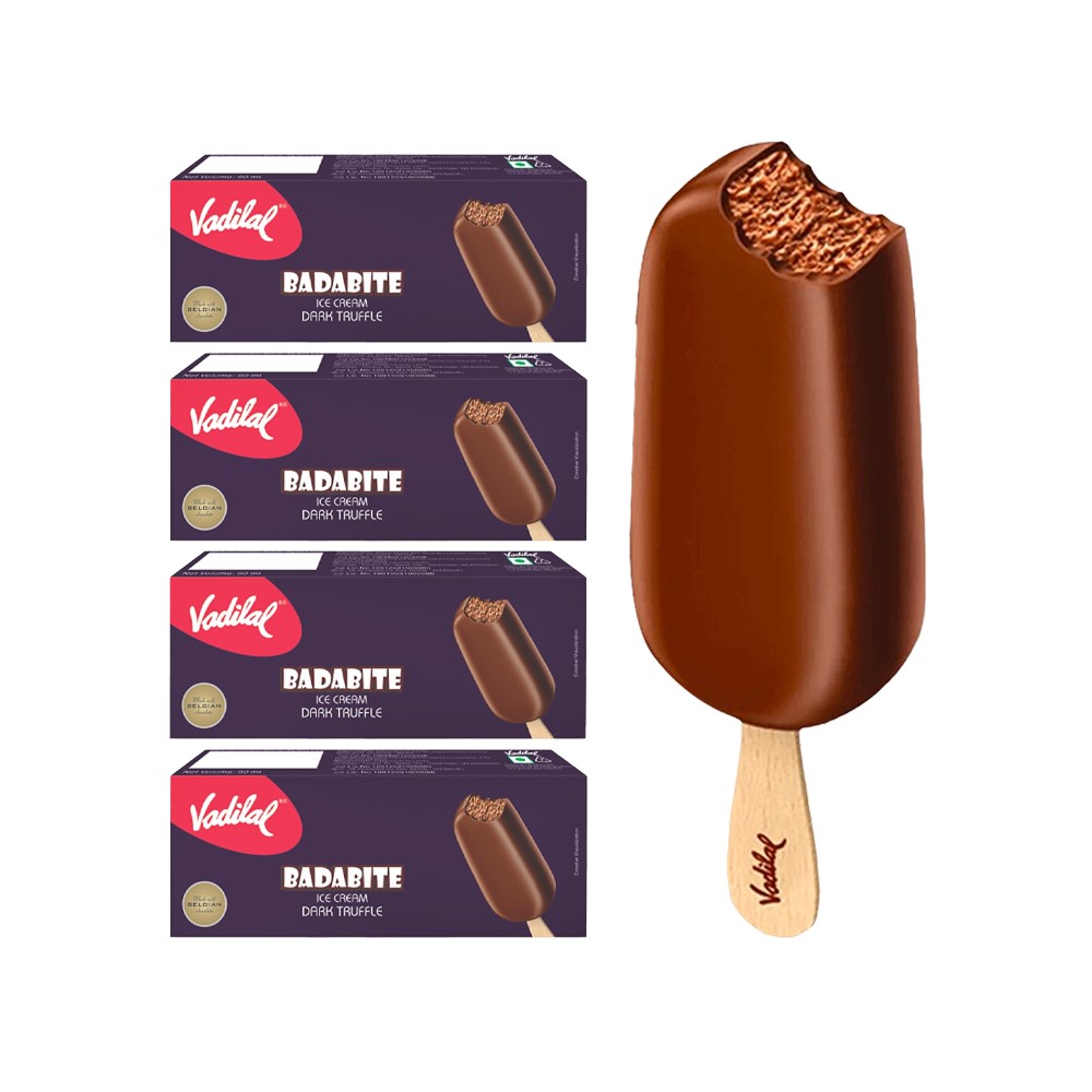 Vadilal Badabite Ice Cream Stick (Dark Truffle) - Pack of 4 Price - Buy ...